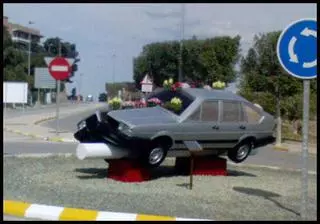 La rotonda más fea de Murcia ya tiene explicación: "Este es Mierdón"