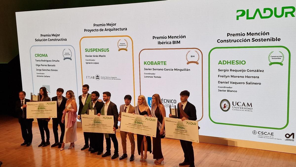 Estudiantes de la UA, premiados en un concurso nacional de arquitectura