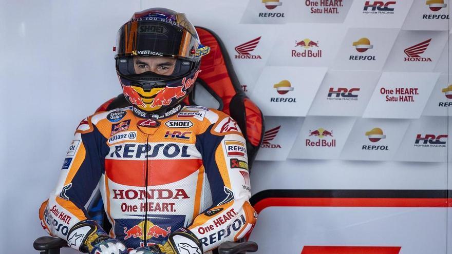 Gran esglai de Marc Márquez en el seu muscle operat - Superdeporte