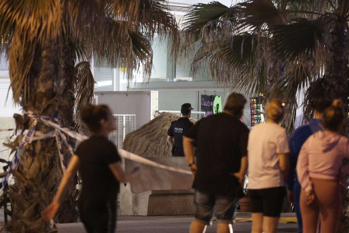 Derrumbe de un edificio en Playa de Palma