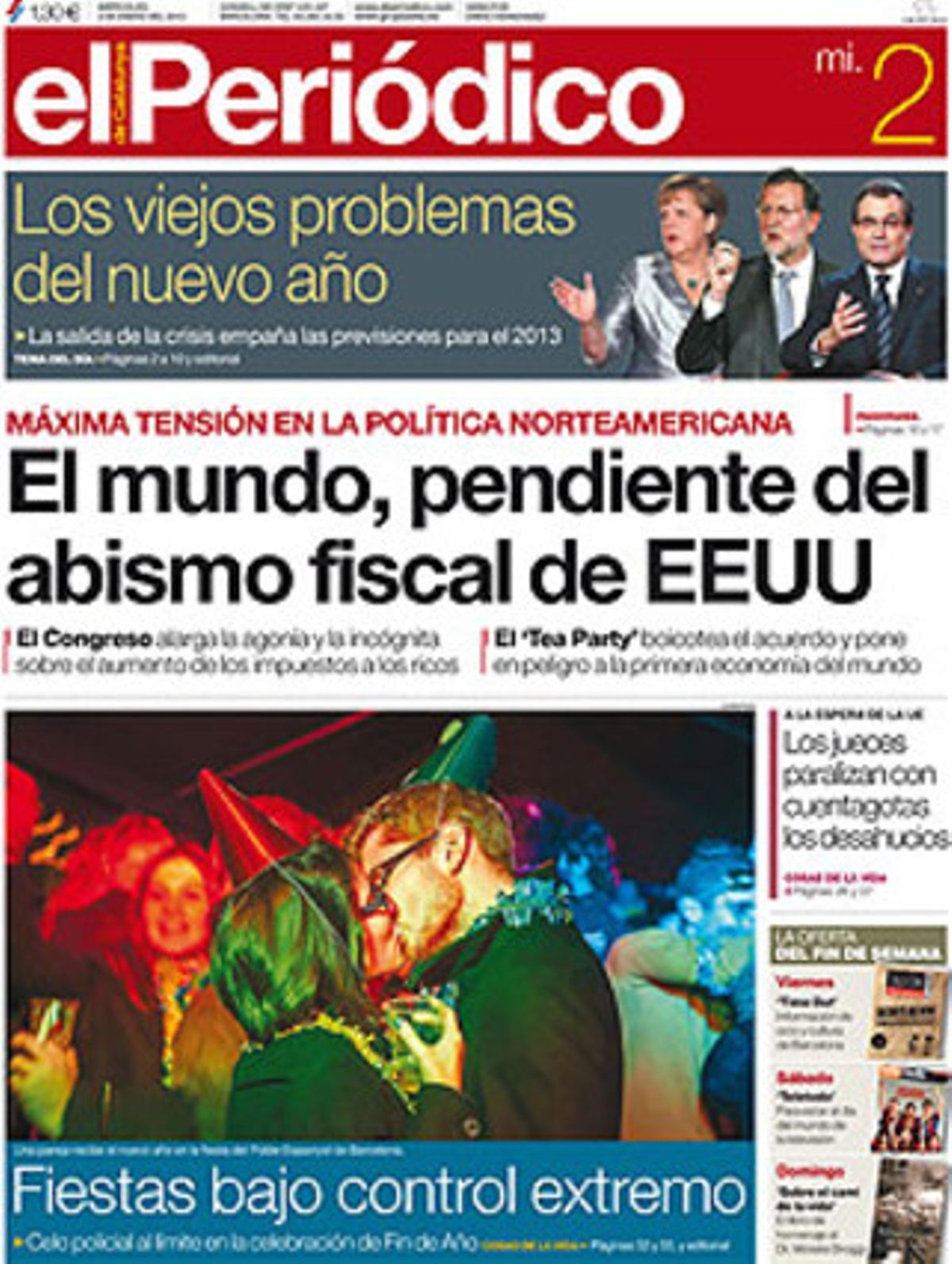 La portada de EL PERIÓDICO