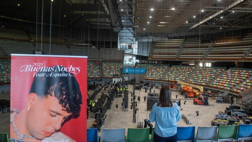 Todo preparado para el concierto de Quevedo esta noche en el Coliseum