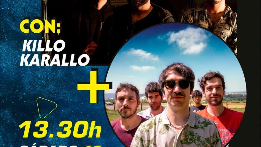 Kiko Karallo e La Nasa, no anfiteatro do Milladoiro