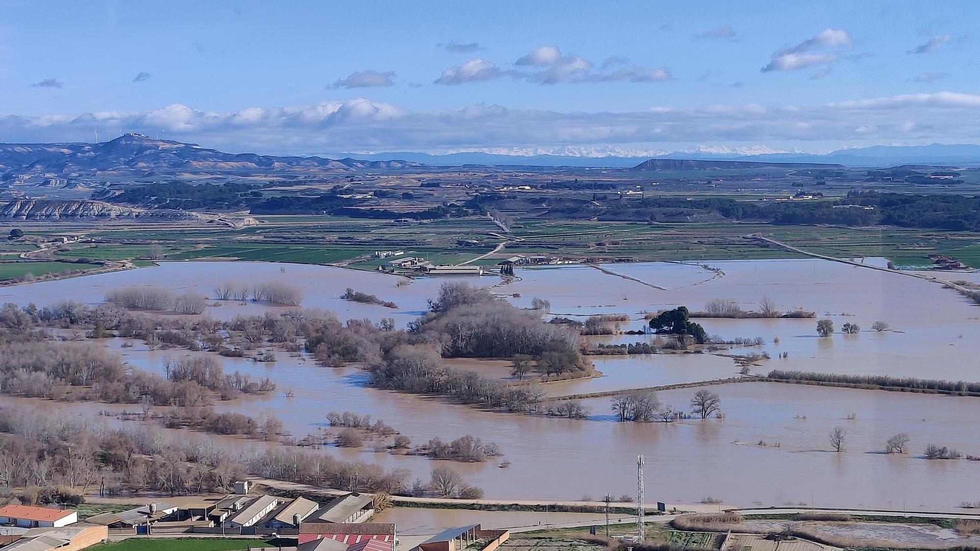 En imágenes | Así ha sido la crecida del Ebro a su paso por Aragón desde el aire - El Periódico ...