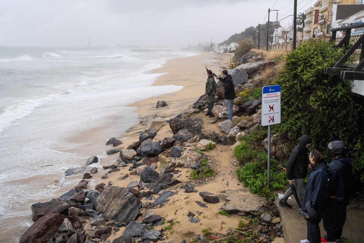 Afectaciones del temporal en el Maresme