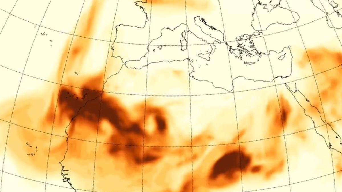 Evolución del episodio de calima en Canarias
