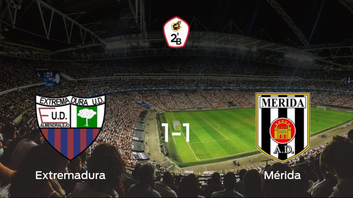 Extremadura UD 1 - 1 Mérida AD