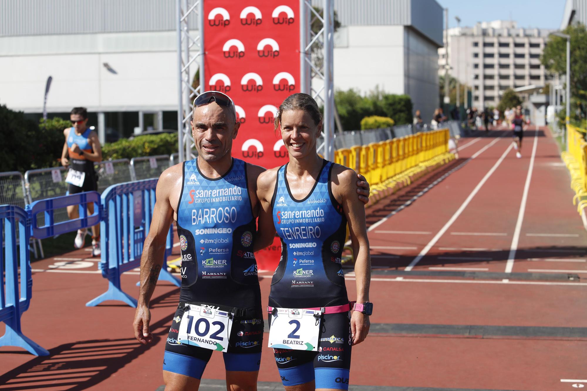 EN IMÁGENES: Barroso y Tenreiro ganan el triatlón del Santa Olaya