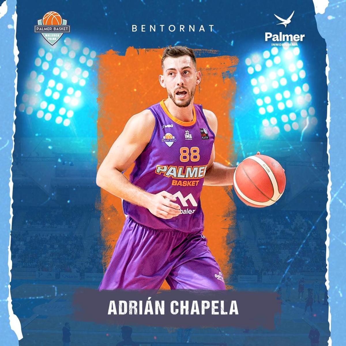 Baloncesto | Adrián Chapela, nuevo jugador del Palmer Basket