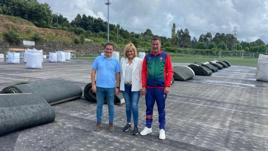 El campo de fútbol de Chapela renueva su césped artificial para la ...