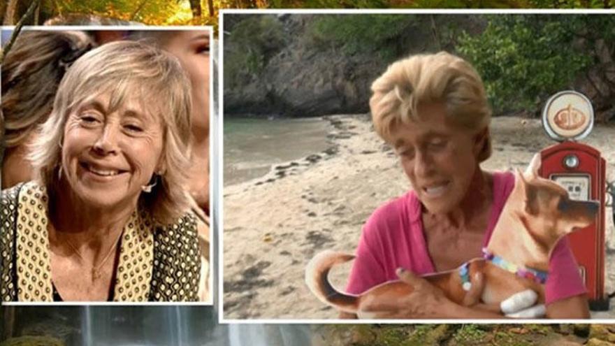 Marta Roca le jura amor eterno a Chelo García Cortés en pleno directo