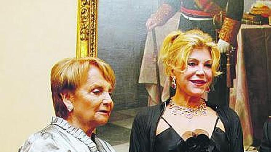 La baronesa Thyssen se luce en Gijón