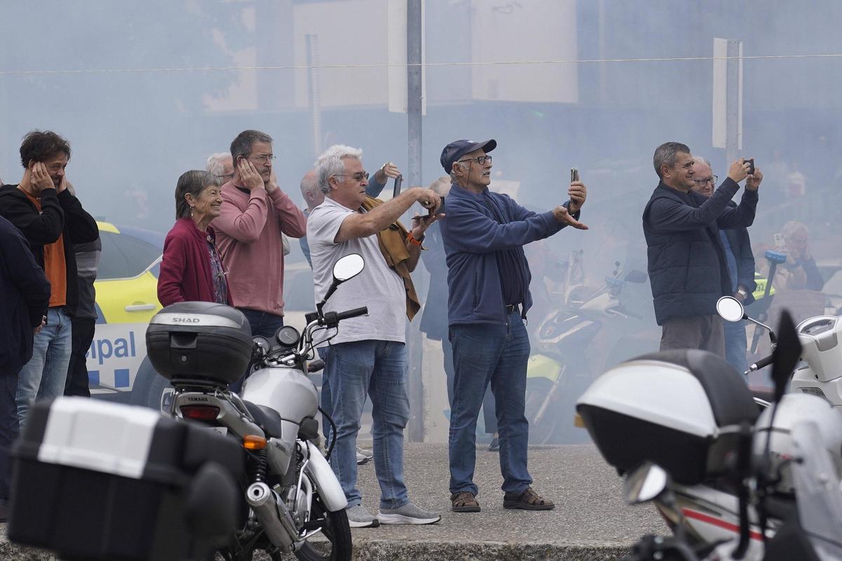 Les imatges de la tronada a la plaça Catalunya