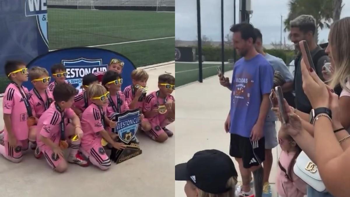 ¡Sus caras lo dicen todo! Los hijos de Messi y Suárez siguen los pasos de sus padres ganando ...