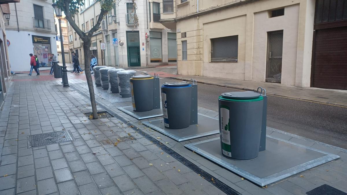 Nuevos contenedores soterrados en esta calle de Zamora