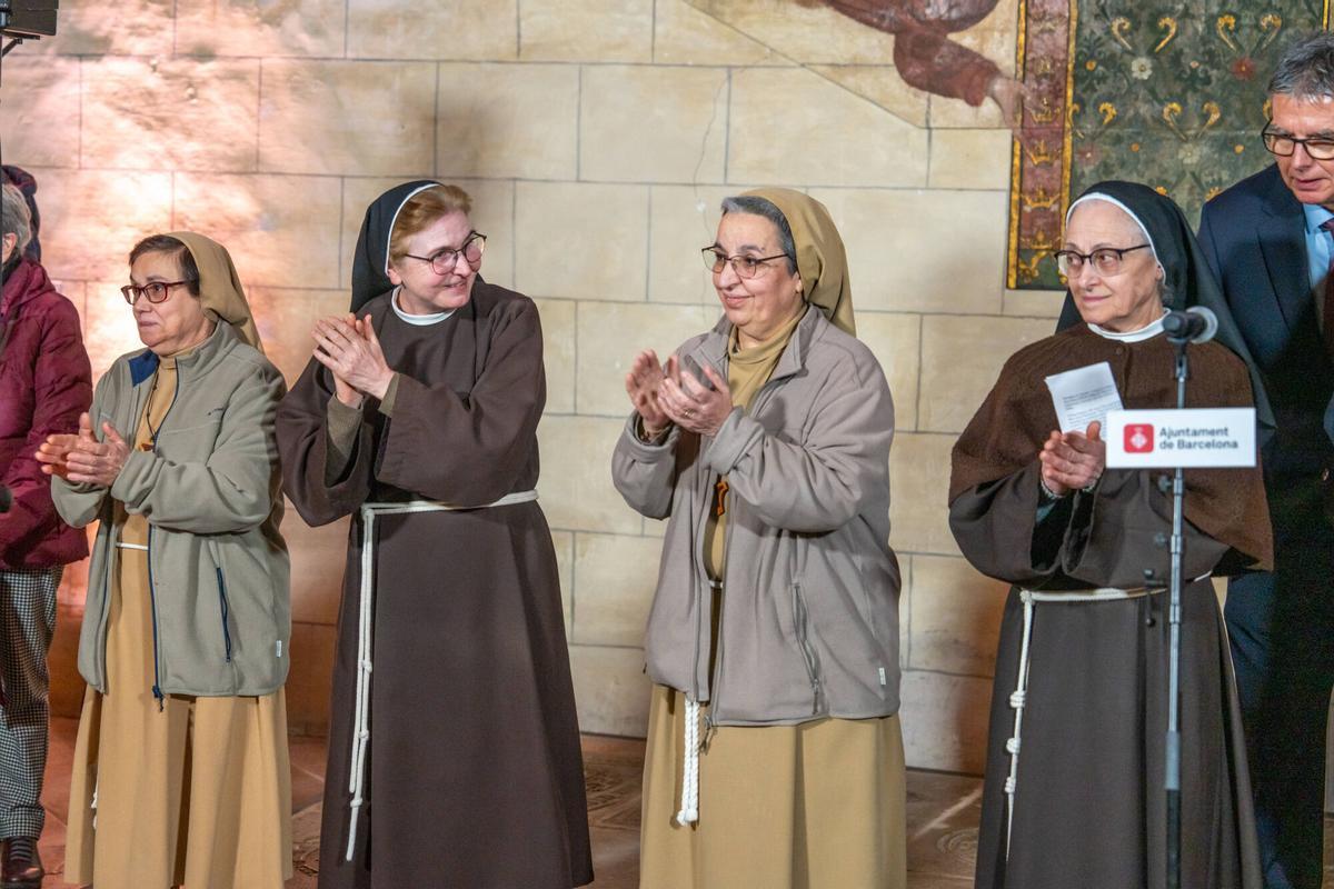 Las monjas clarisas se despiden del monasterio de Pedralbes de Barcelona
