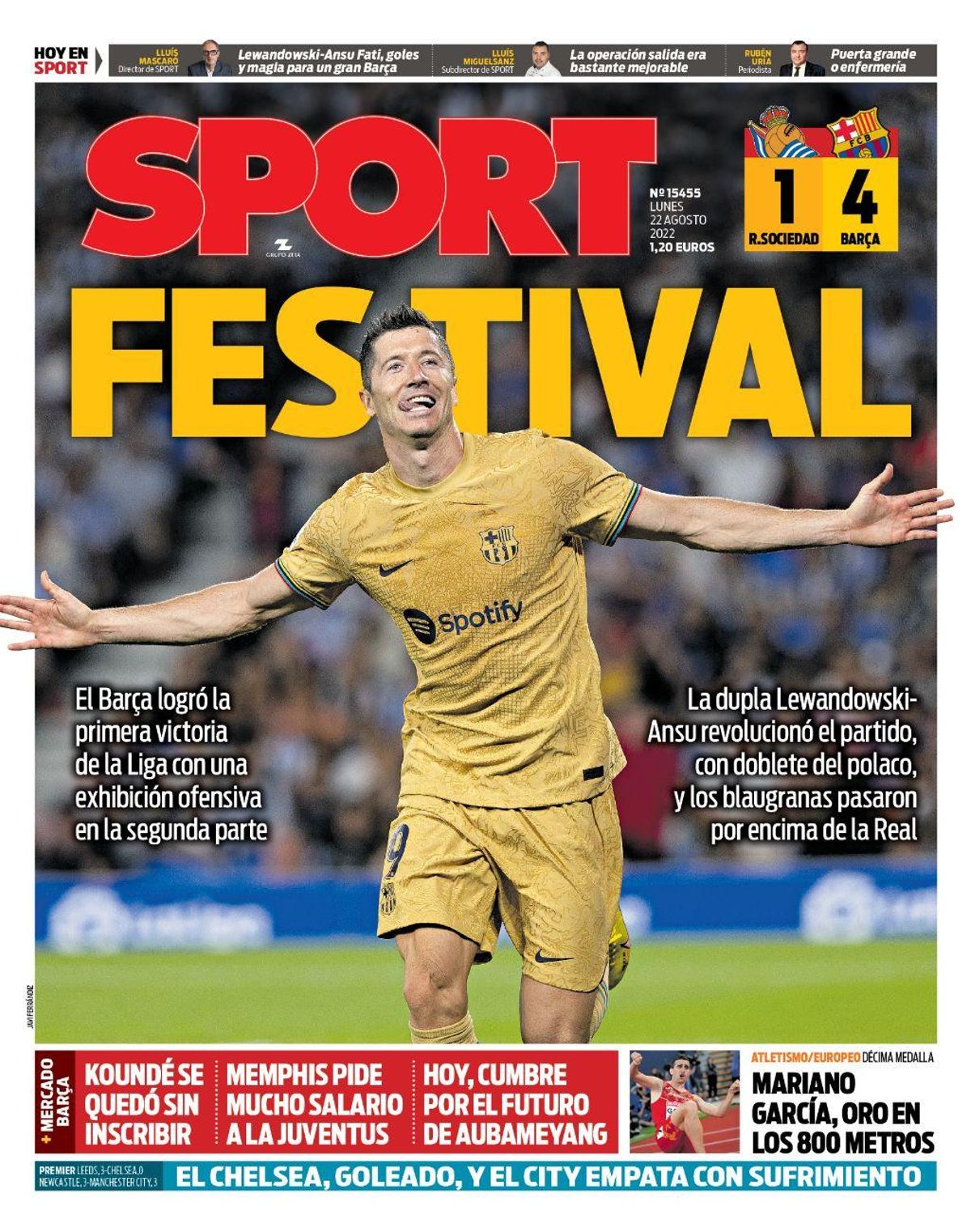 Esta Es La Portada De SPORT De Hoy Lunes 22 De Agosto esta-es-la-portada-de-sport-de-hoy-lunes-22-de-agosto