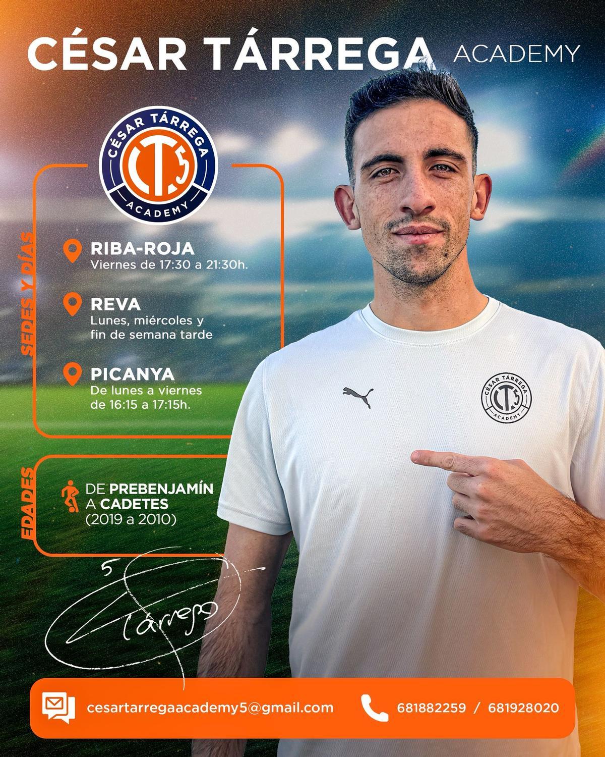 César Tárrega lanza su academia de tecnificación