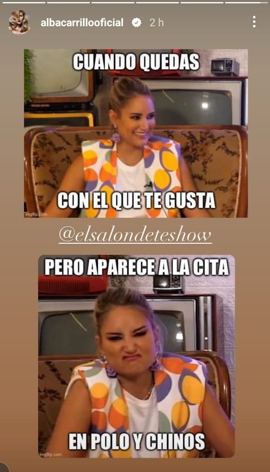 POLÉMICA ALBA CARRILLO TELECINCO | Alba Carillo se convierte en meme ...