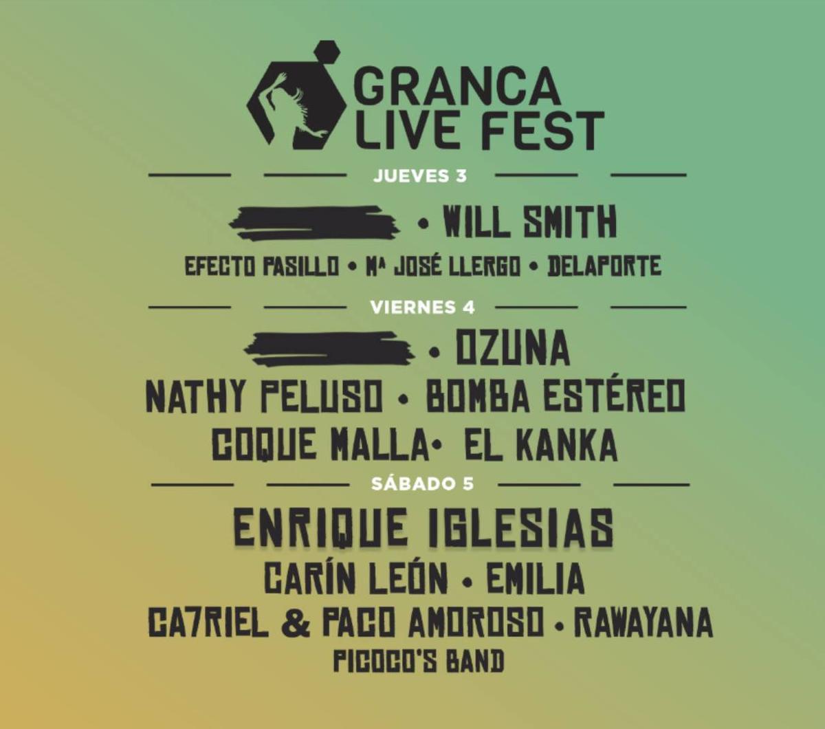 Cartel Granca Live Fest 2025 | ¡Bombazo! El GranCa Live Fest 2025 ...