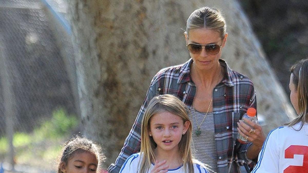 Heidi Klum, tarde de fútbol con sus hijos - Cuore