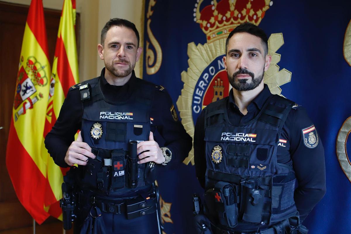 Sucesos Zaragoza | La "sangre fría" de dos 'zetas' para salvar a un ...