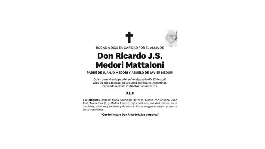 Esquela de don Ricardo Medori Mattaloni - Diario de Ibiza