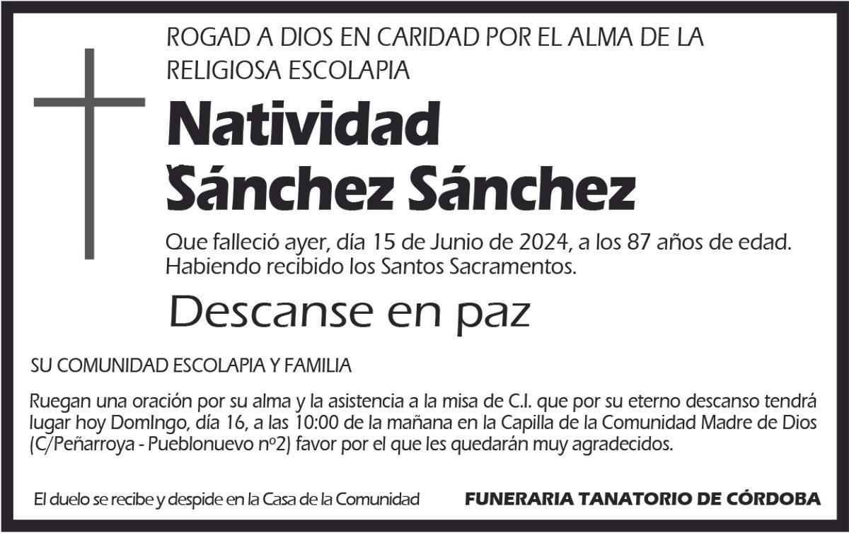 Natividad Sánchez Sánchez