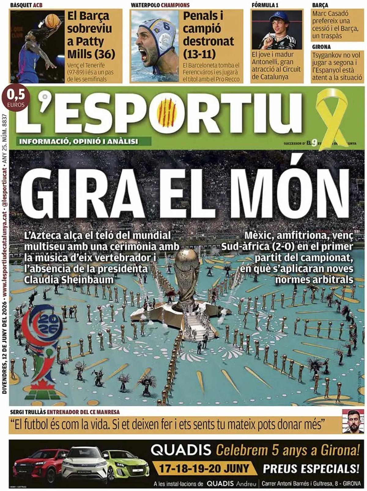 Las portadas de los periódicos deportivos hoy, viernes 12 de junio ...