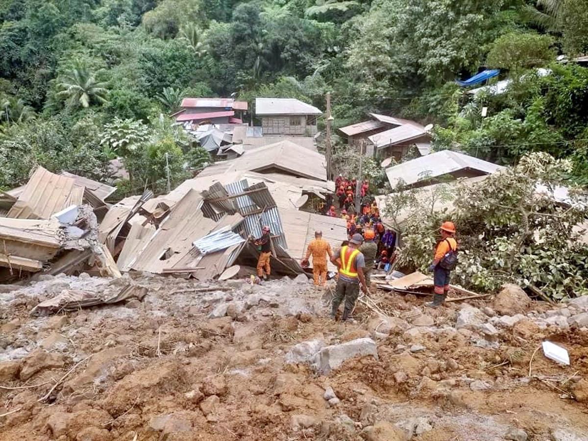 Un corrimiento de tierra deja al menos seis muertos en Filipinas