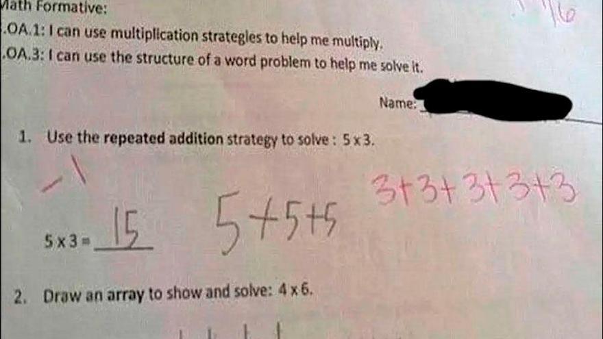 ¿Por qué 5x3 no es lo mismo que 3x5? El problema que se volvió viral