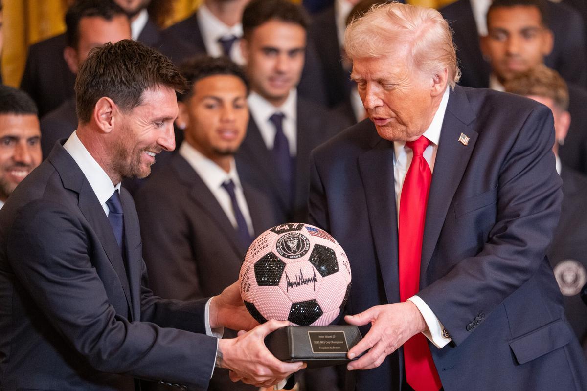 Trump rep a Messi a la Casa Blanca: "Crec que és millor que Pelé"