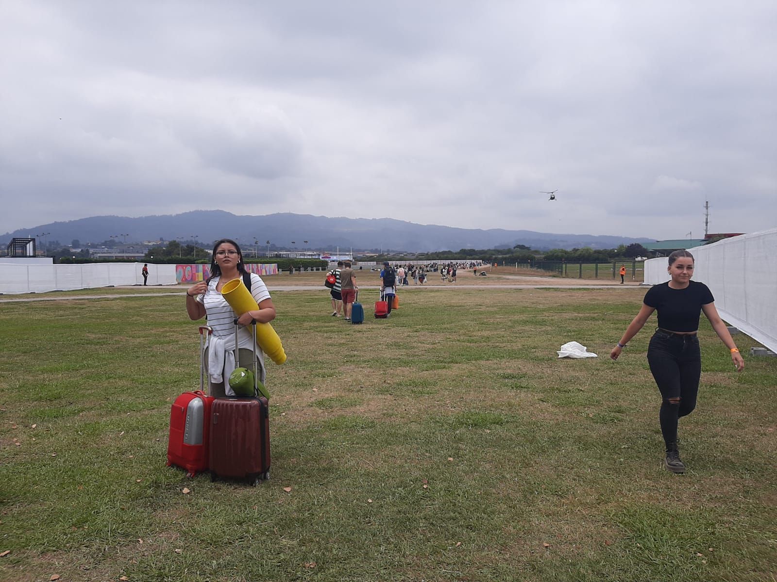 Los primeros "bombis" ya están en Llanera para acampar en La Morgal ...