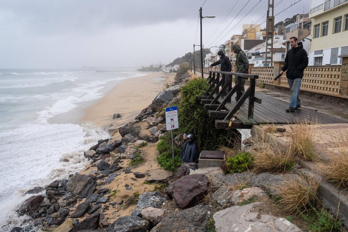 Afectaciones del temporal en el Maresme