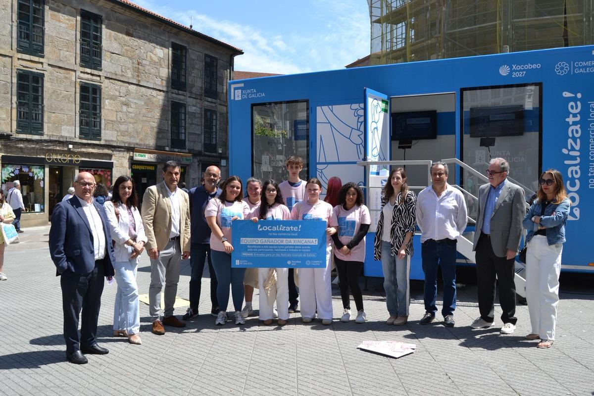 Una yincana urbana acerca el comercio local al alumnado de Pontevedra
