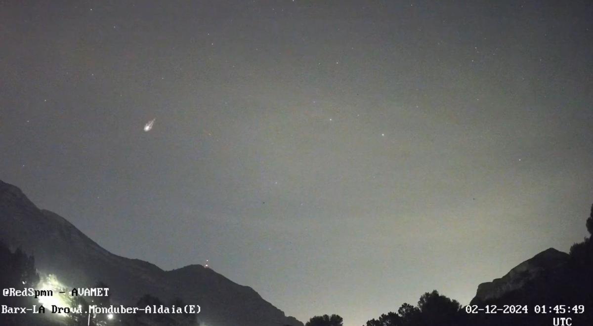 BÓLIDO MALLORCA | Un bólido ilumina el cielo de Mallorca
