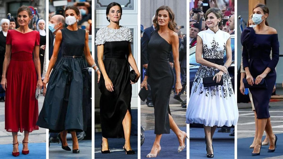 REINA LETIZIA PREMIOS PRINCESA DE ASTURIAS | Los 19 vestidos de la reina Letizia en los Premios ...