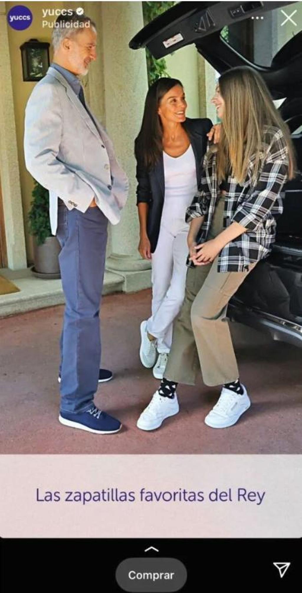 El rey Felipe VI ahora vende zapatillas en internet