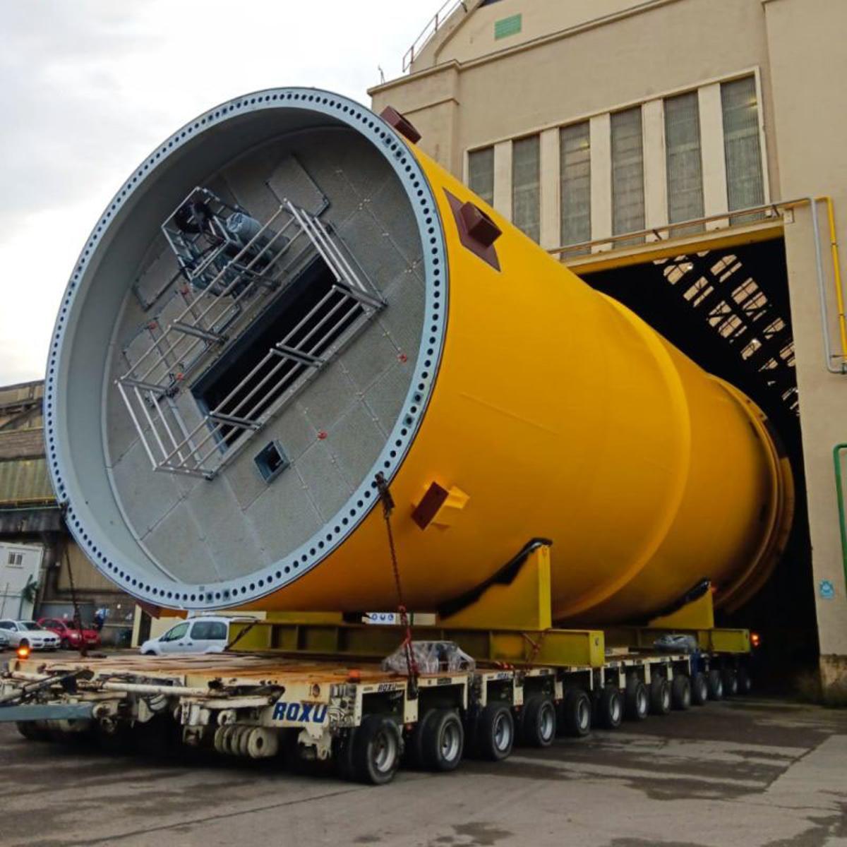 Windar completa la primera pieza para un macrocomplejo eólico marino en ...