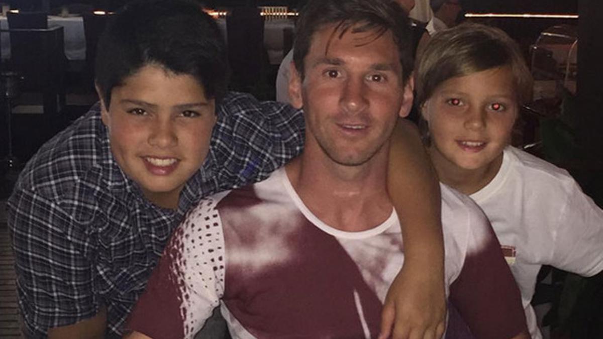 Leo Messi celebra el cumpleaños de su sobrino | barca | sport.es