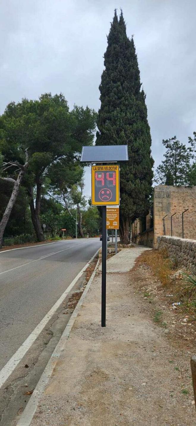 FOTOS | Nuevos radares luminosos en las carreteras de Bunyola
