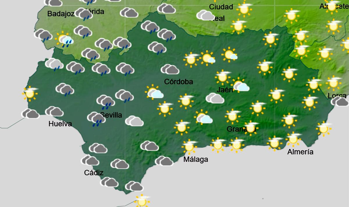 Alerta amarilla por lluvias en Andalucía: dos provincias afectadas y ...
