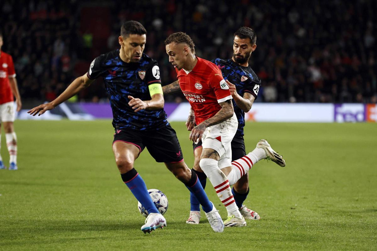 Champions League | PSV - Sevilla, en imágenes