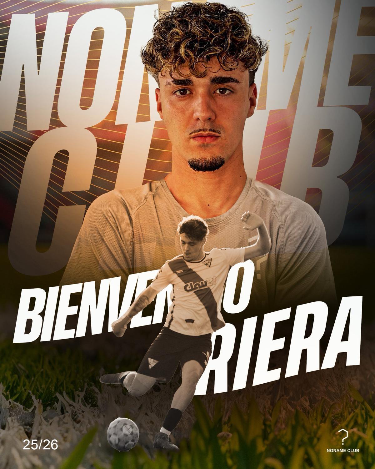 Riera, nuevo fichaje para el CD Noname