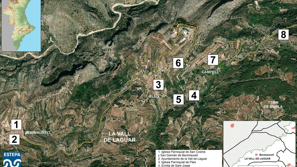 La Vall de Laguar, el municipio de Benimaurell, Fleix y Campell ...