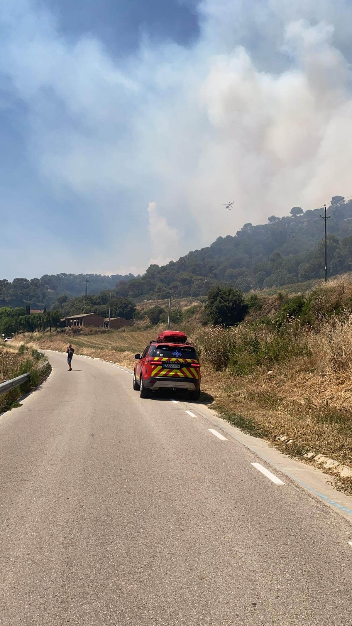 L'incendi de Sant Quirze Safaja, en imatges