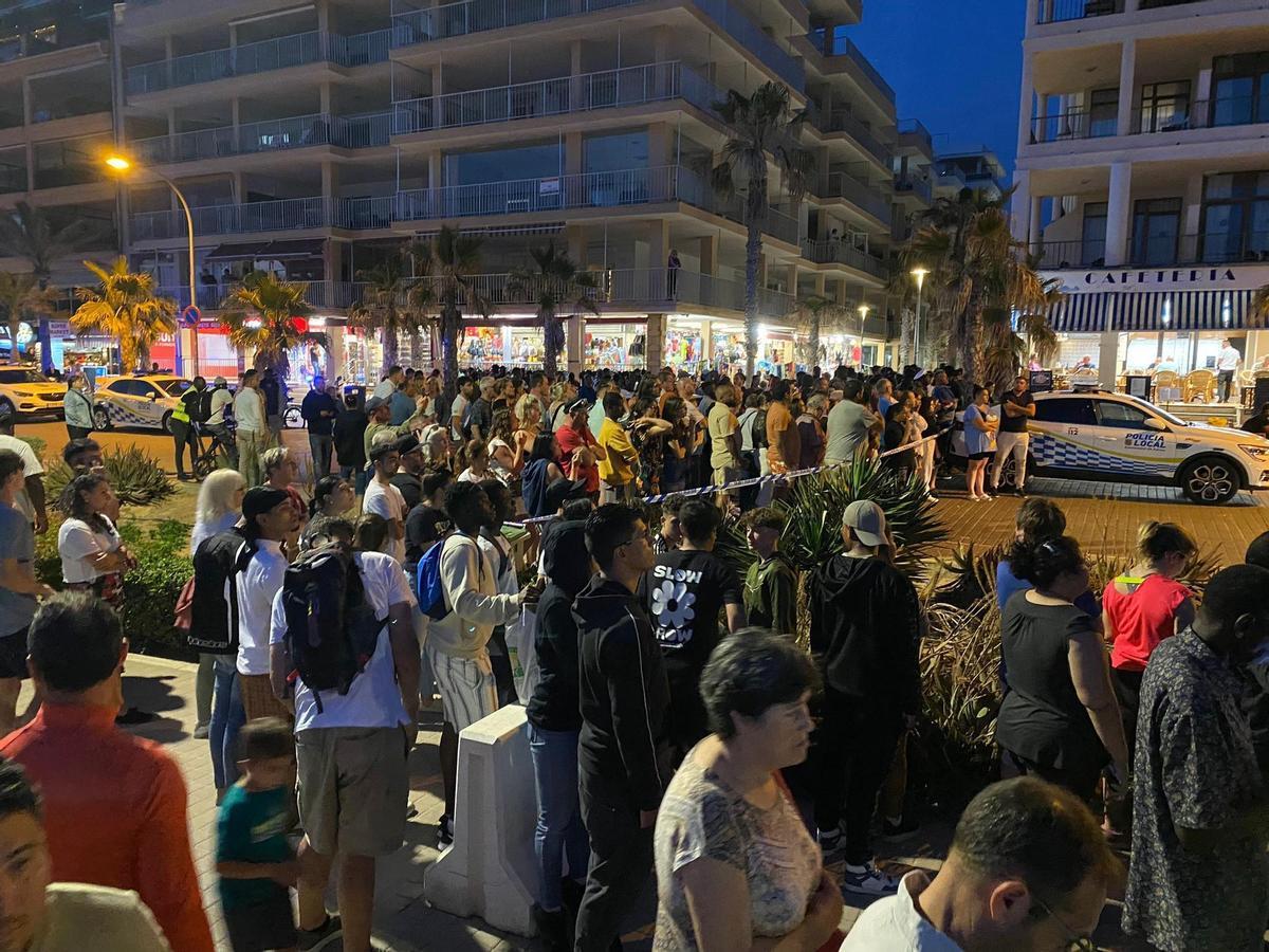 Derrumbe de un edificio en Playa de Palma