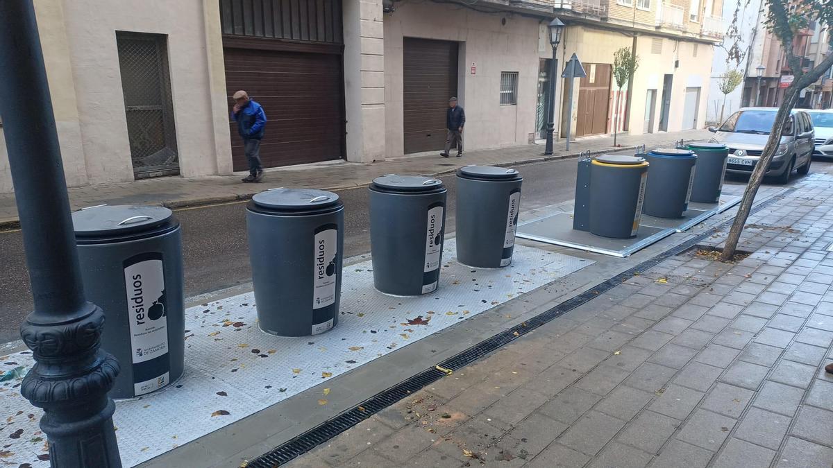 Nuevos contenedores soterrados en esta calle de Zamora
