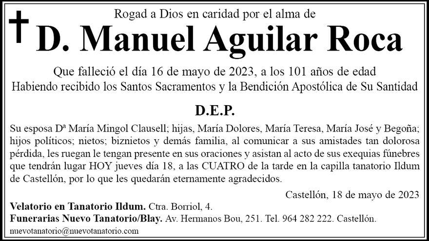 D. Manuel Aguilar Roca - El Periódico Mediterráneo