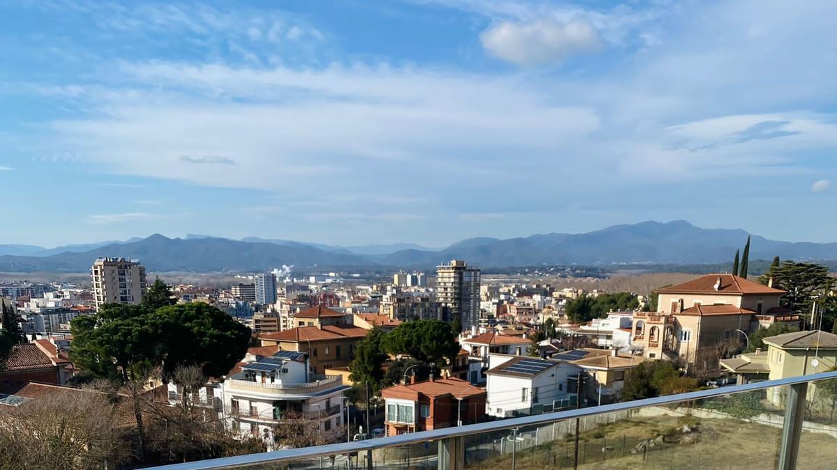 La terrassa panoràmica del Palau de Bellavista. - Diari de Girona